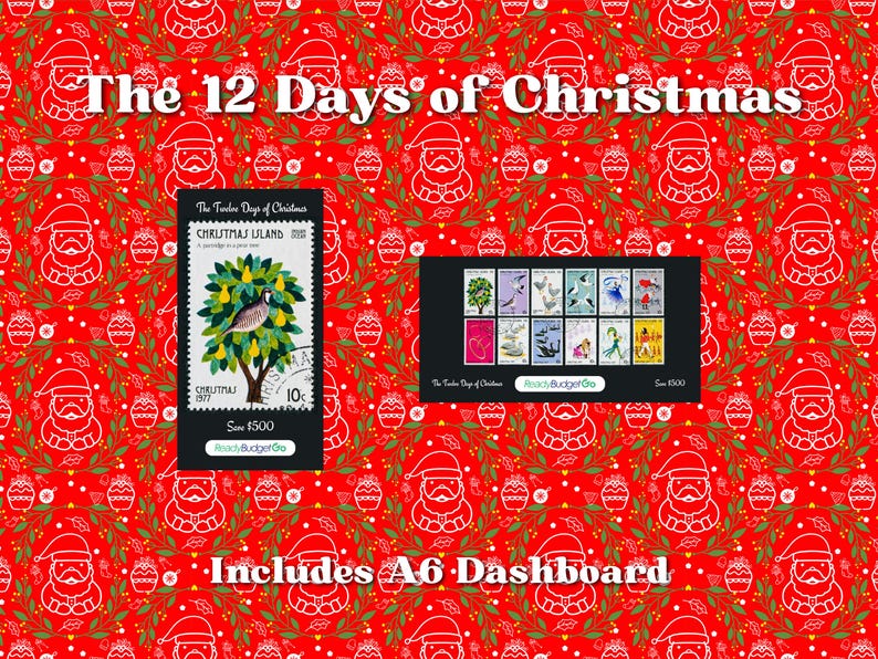 12 DAYS of CHRISTMAS A6 Savings Challenge Set DIGITAL Edition - Etsy