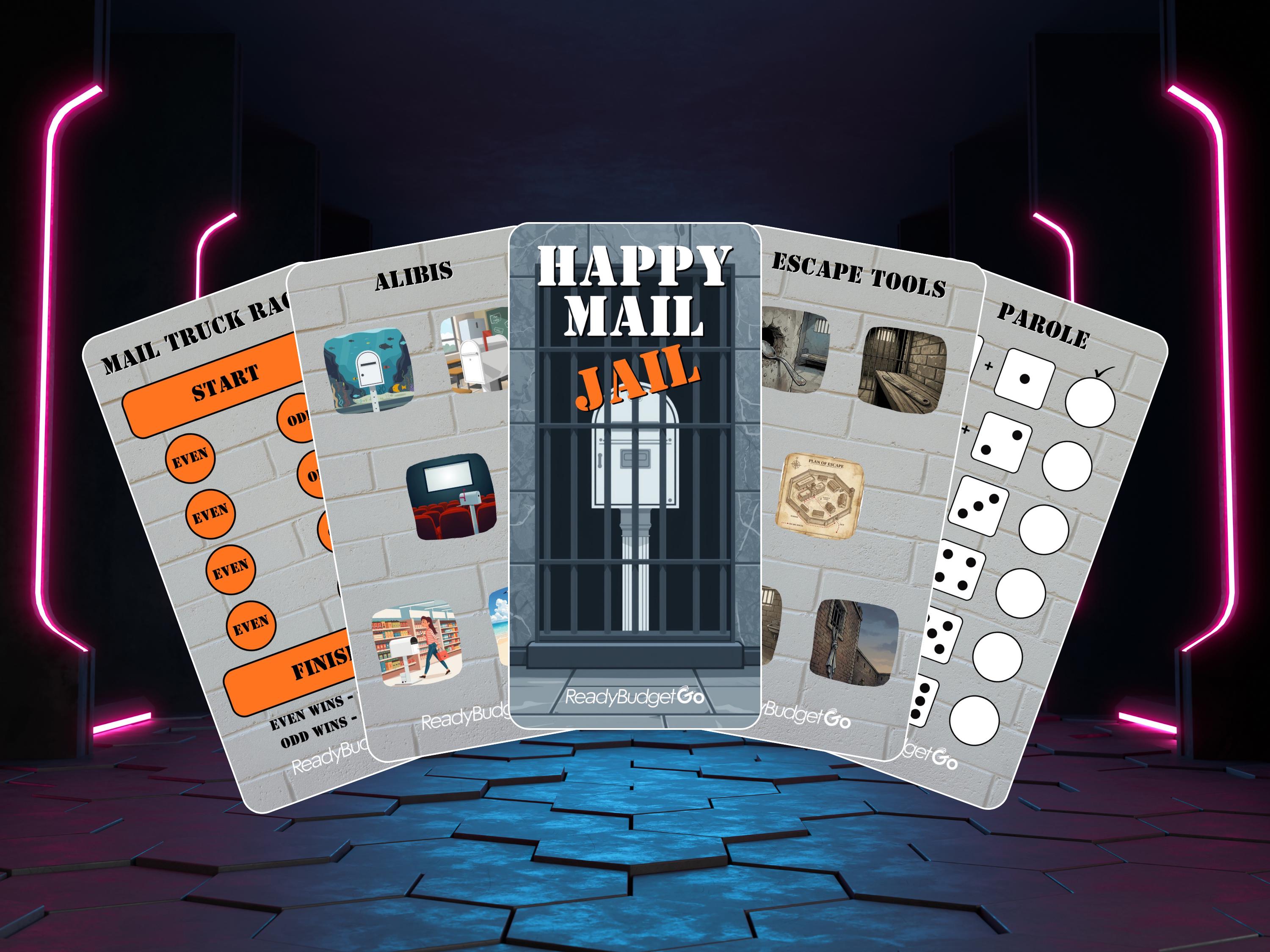 HAPPY MAIL JAIL Box Savings Challenge for No Spend - Etsy