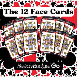 THE 12 FACE CARDS A5 Playing Cards Scratch-off Savings Challenge Set - Etsy