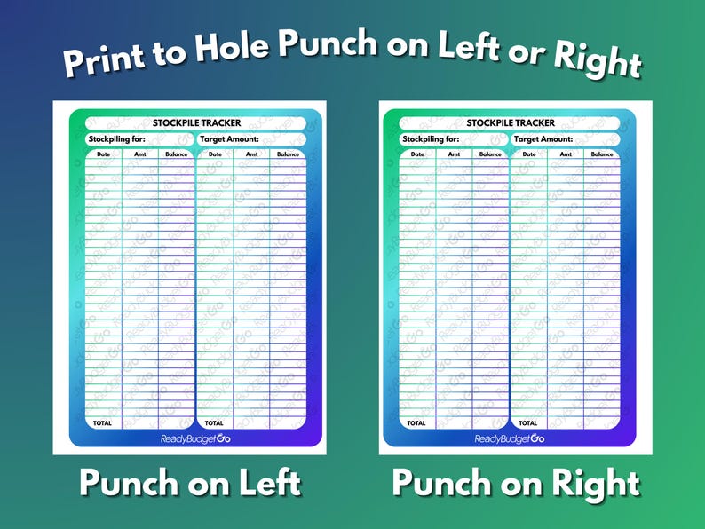 Sinking Funds Stockpile Tracker Worksheet Cash Planning Budgeting ...