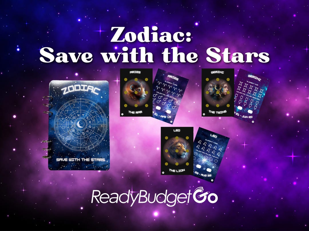 ZODIAC: Save With the Stars Astrology Savings Challenge Book - Etsy