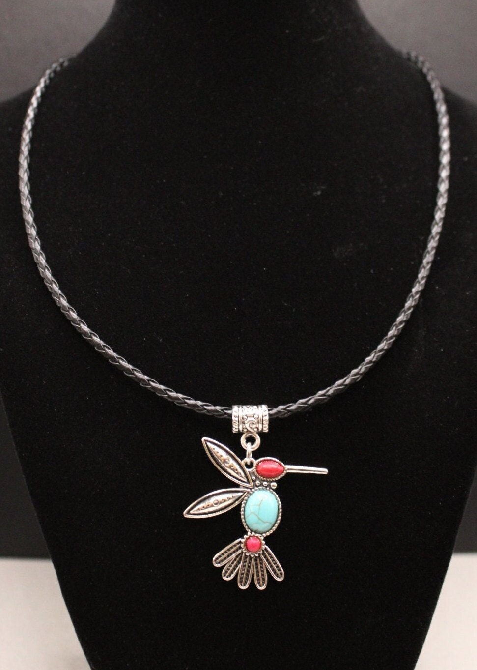 Hummingbird Indian Pendant Necklace Southwestern Style Hummingbird ...