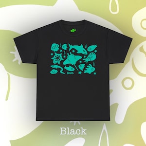 Limeskink Sea Creatures T-shirt - Etsy