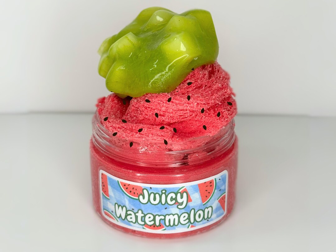 Watermelon Cloud Slime, Fluffy Cloud Slime, Cloud Slime, Smooth Pull ...
