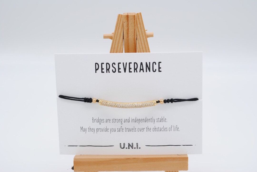 Perseverance Bracelet • Jewelry for Women • Gold • Gift for Her, Wife ...