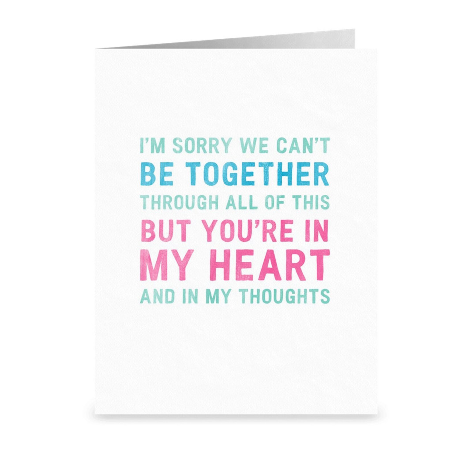 Missing You Card, Encouraging Words, Difficult Times, Card for Son ...