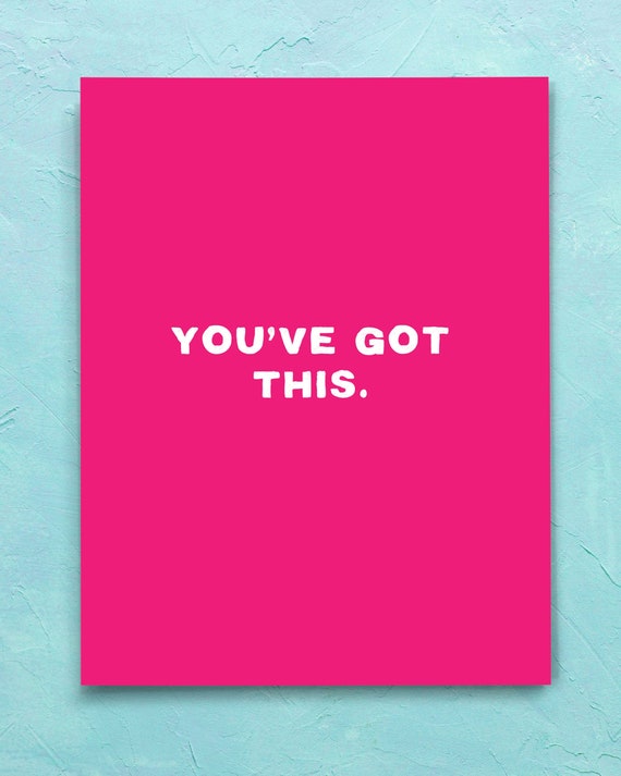 Youve Got This Encouragement Card New Job Card Moving Card | Etsy