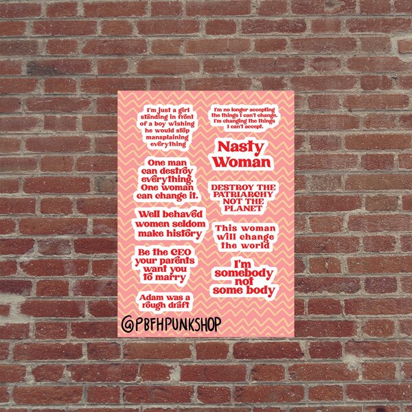 Feminist Stickers - Etsy