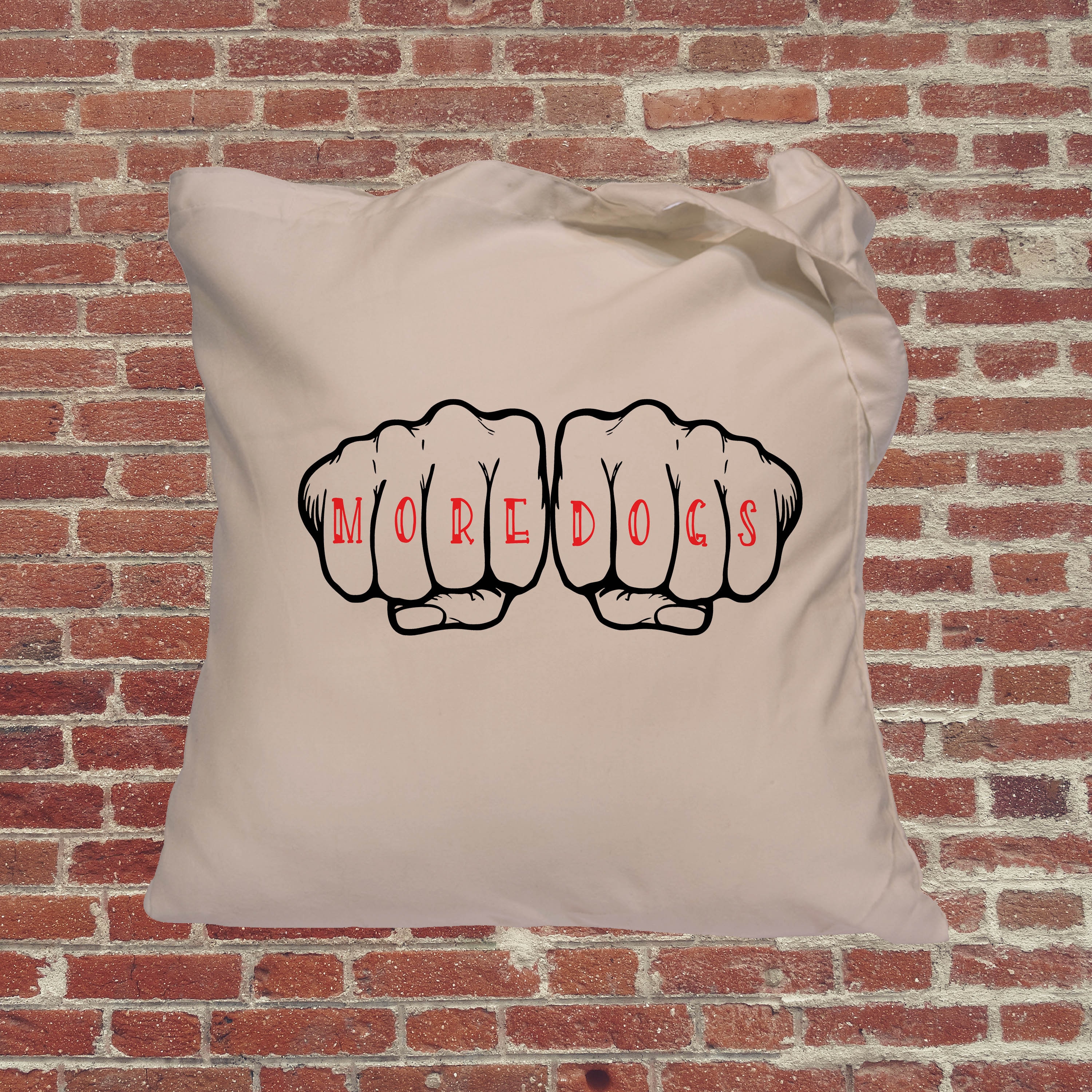 More Dogs Knuckle Tattoo Tote Bag Book Bag Gifts for Dog - Etsy