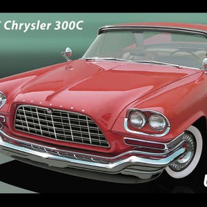 1957 CHRYSLER 300 C Stamp | Poster | 24x36 Inches - Etsy