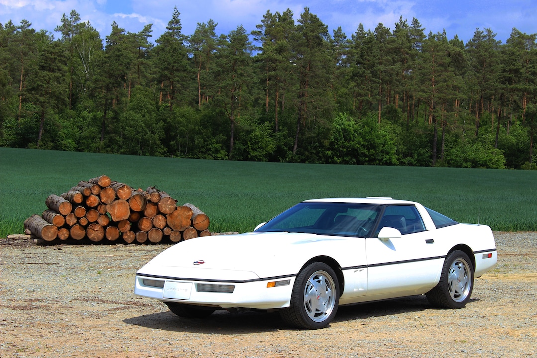 1994 Corvette C4 Poster 24x36 | White Corvette Wall Art - Etsy