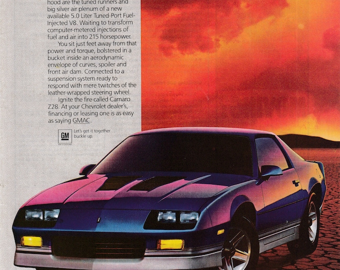 1985 Chevy Camaro IROC-Z Ad (leaves You Cold) | Poster | 24x36 Inches ...
