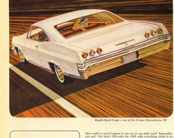 1965 Chevrolet Impala Ad | Poster | 24x36 Inches - Etsy
