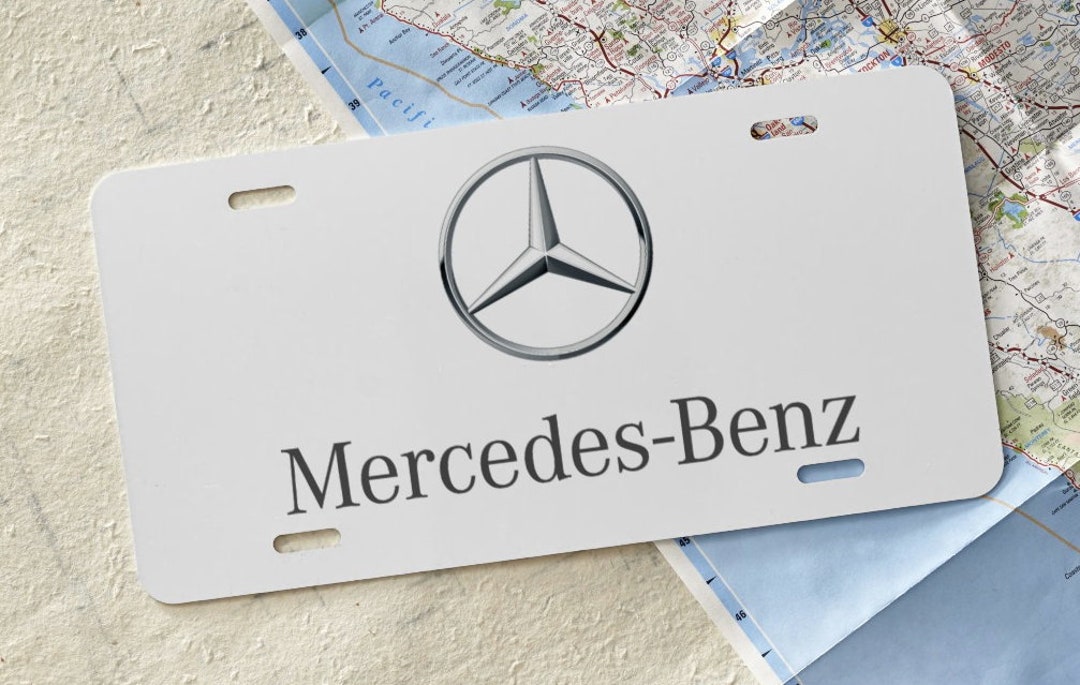 Mercedes Benz Logo | License Plate 6x12 Inches - Etsy