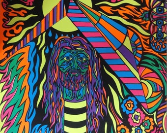 Jesus Black Light Poster - Etsy