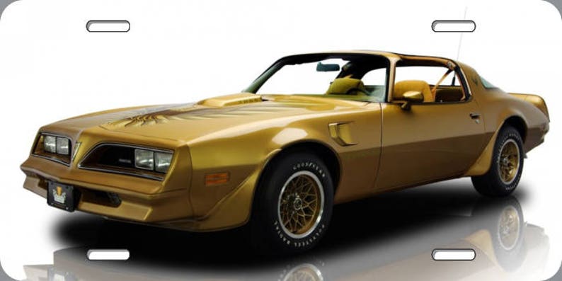 1978 Pontiac Firebird Trans Am Gold License Plate 6x12 Inches - Etsy