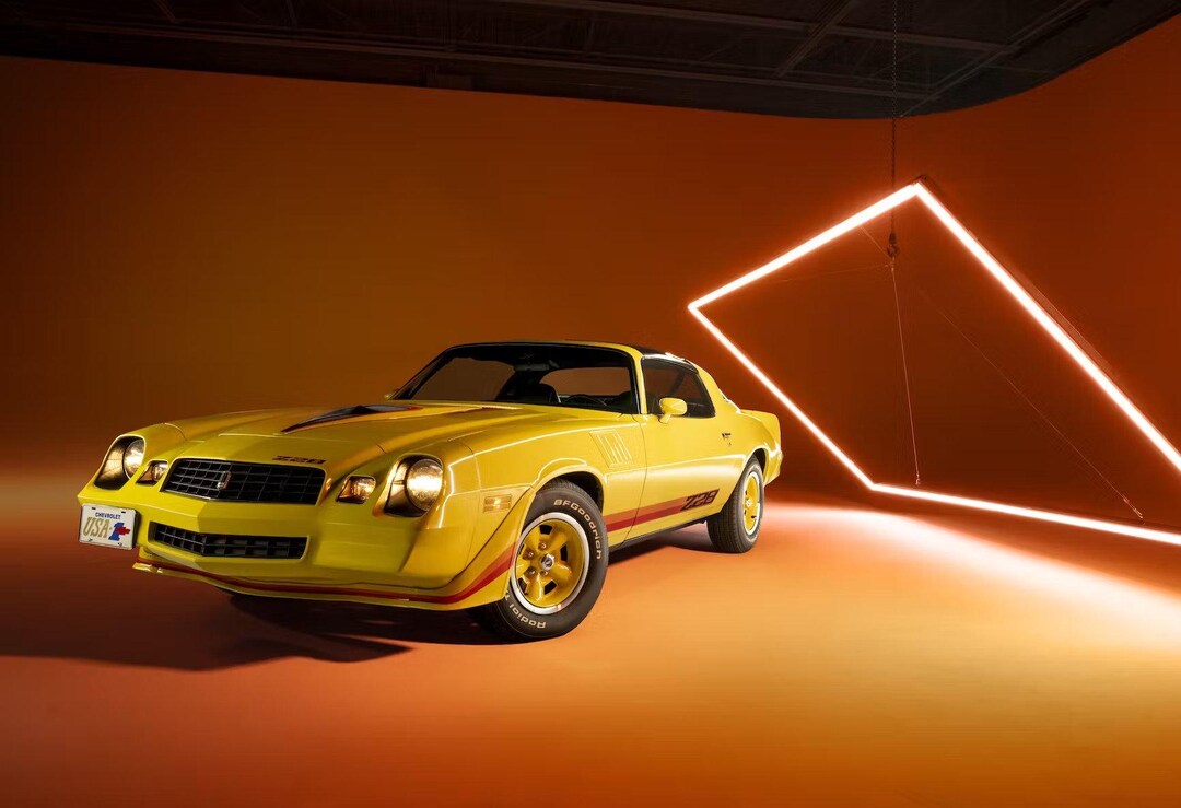 1978 Yellow- Red Chevy Camaro Z28 Poster 24x36 Inches | Classic Sports ...