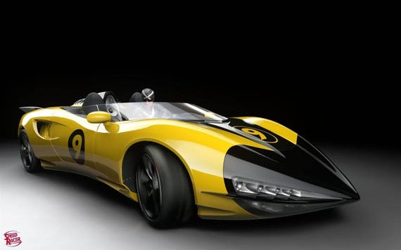 The Shooting Star Racer X Race Car 9 Speed Racer Poster 24 X - Etsy