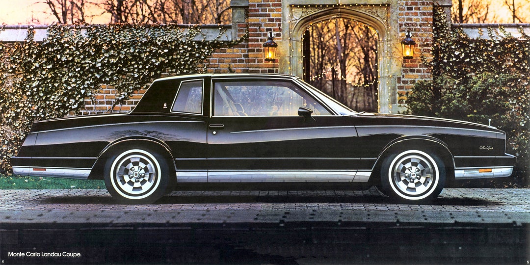 1981 Chevy Monte Carlo Profile Poster 24x36 Inches - Etsy