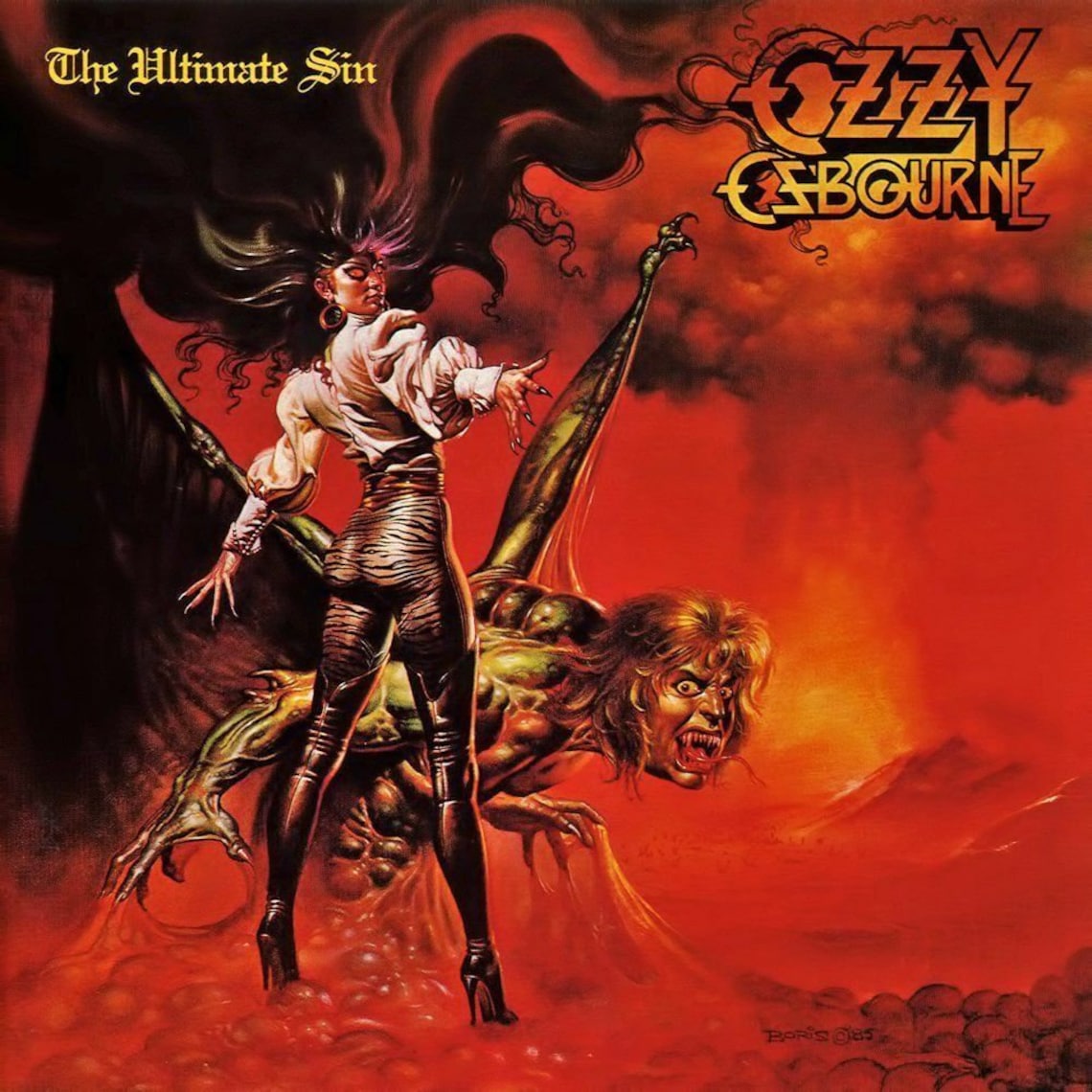 Ozzy Osborne - the Ultimate Sin | Album Cover POSTER 24 X 24 Inches - Etsy