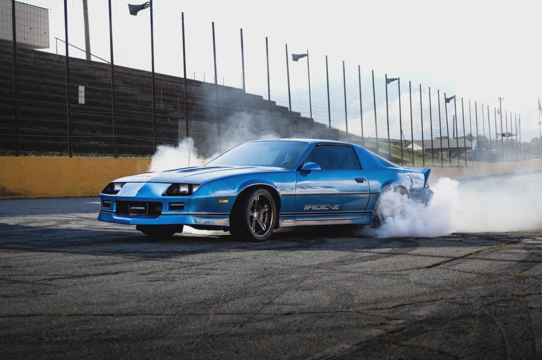 1985 Camaro IROC-Z Burnin Rubber Poster 24x36 Inches | Classic Sports ...