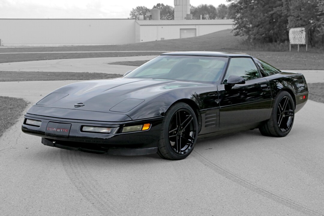 1993 Corvette C4 Poster 24x36 | Black Corvette Wall Art - Etsy