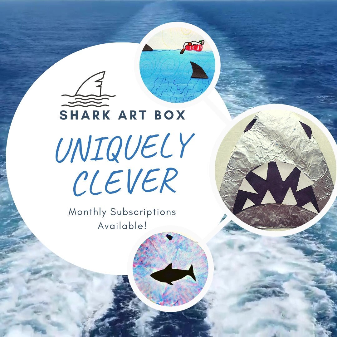 Shark Art Box, Kids Craft Subscription Box, Summer Activity - Etsy