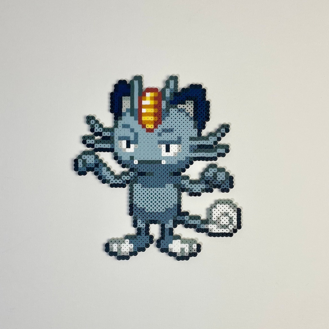 Pokémon Alolan Meowth Perler Bead Art - Etsy