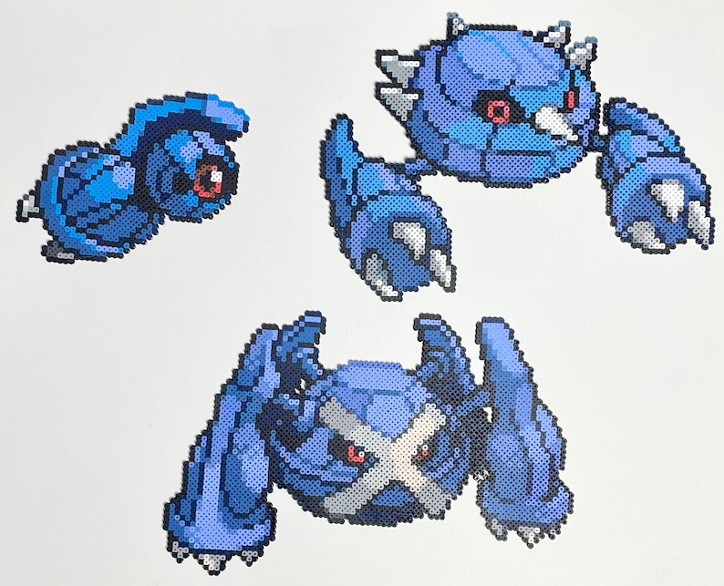 Pokémon Metagross Perler Bead Art - Etsy Finland