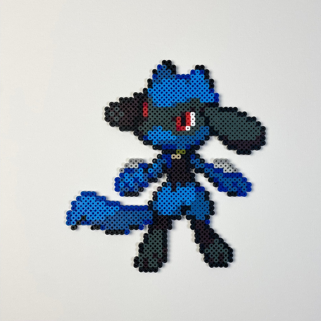 Pokémon Riolu Perler Bead Art - Etsy