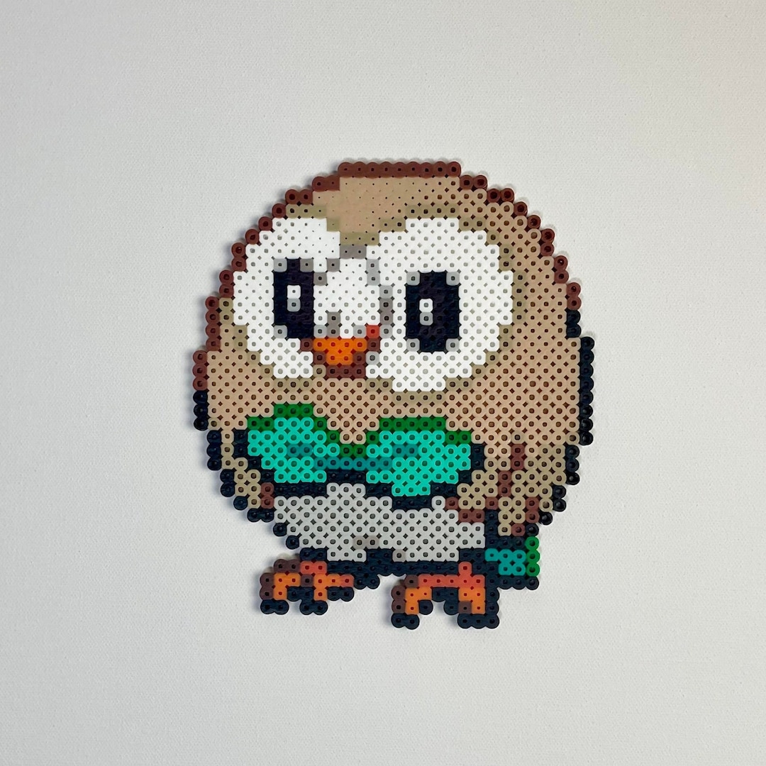 Pokémon Rowlet Perler Bead Art - Etsy