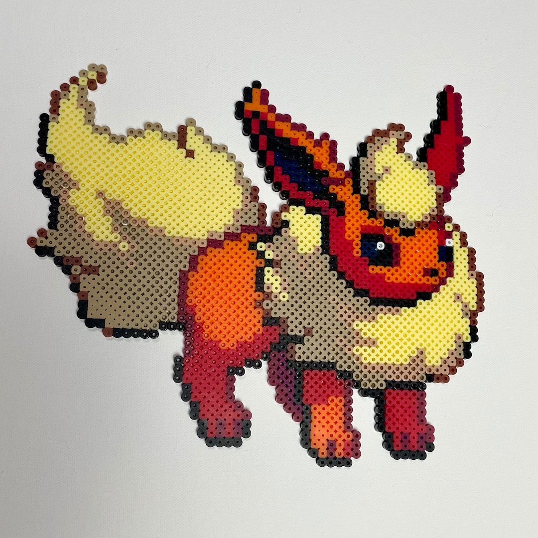 Pokémon Flareon Perler Bead Art - Etsy