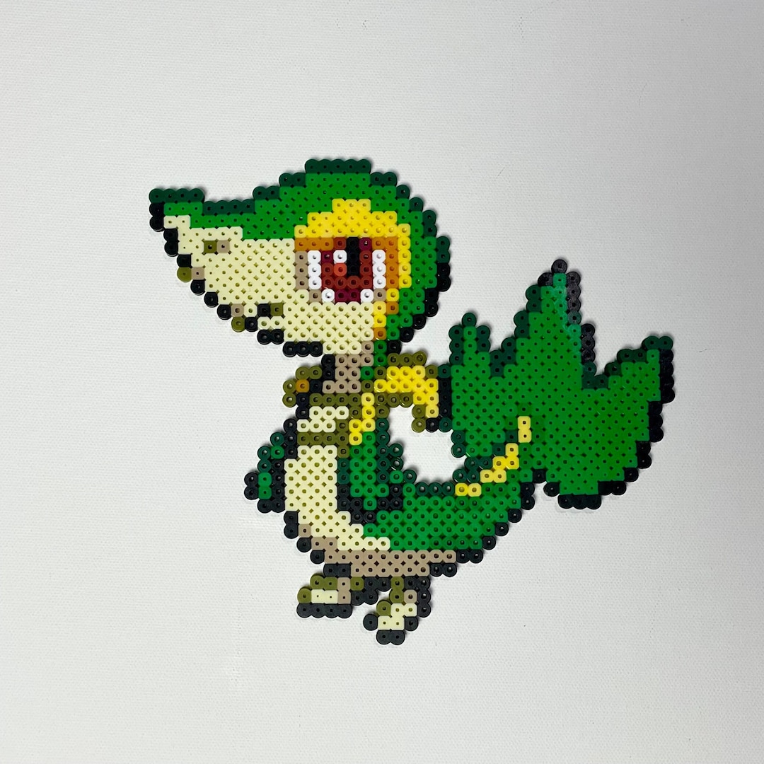 Pokémon Snivy Perler Bead Art - Etsy