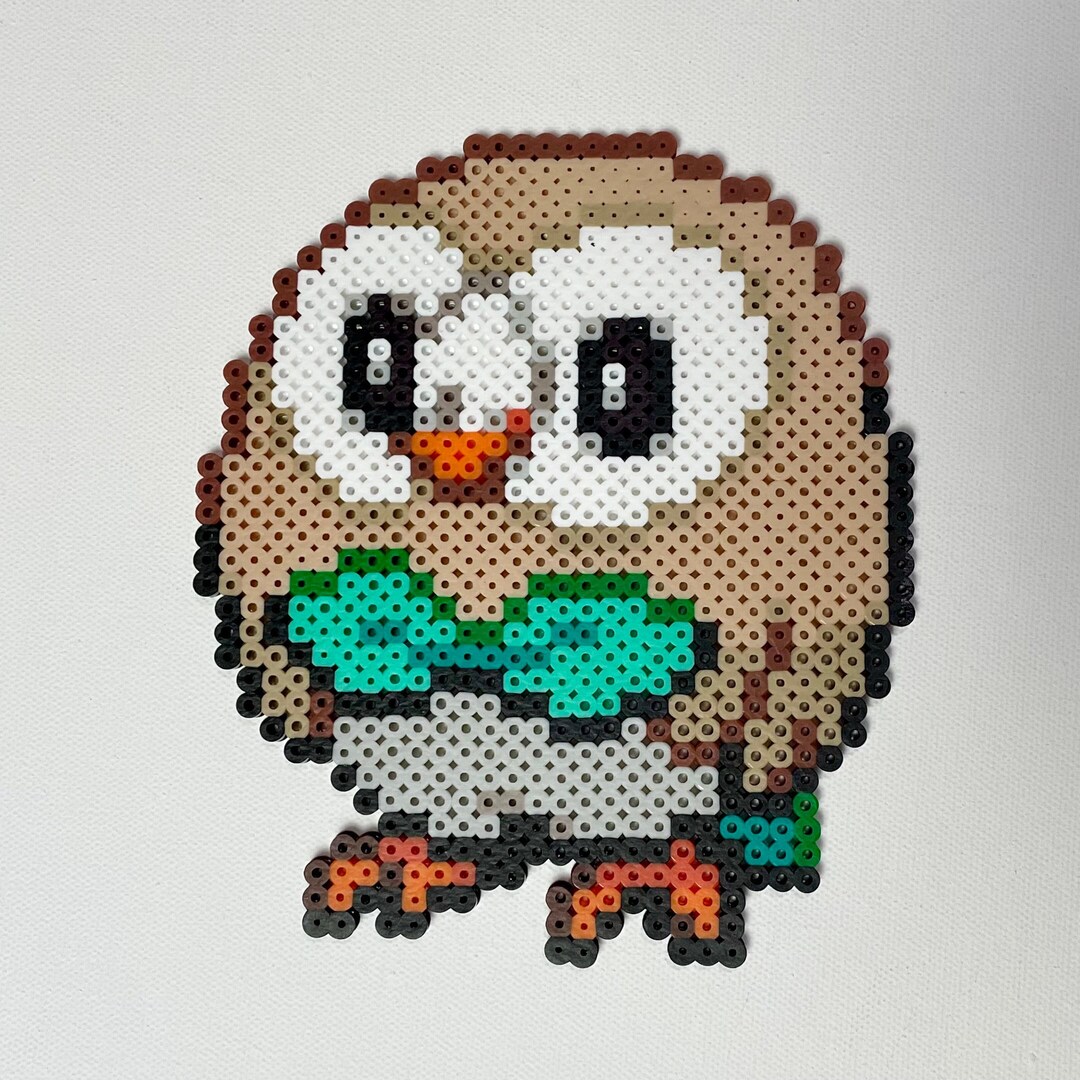 Pokémon Rowlet Perler Bead Art - Etsy