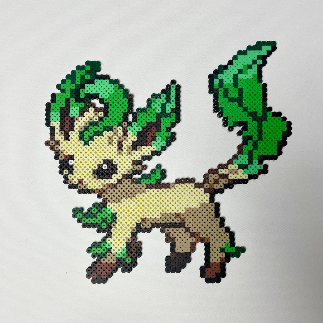 Pokémon Leafeon Perler Bead Art - Etsy