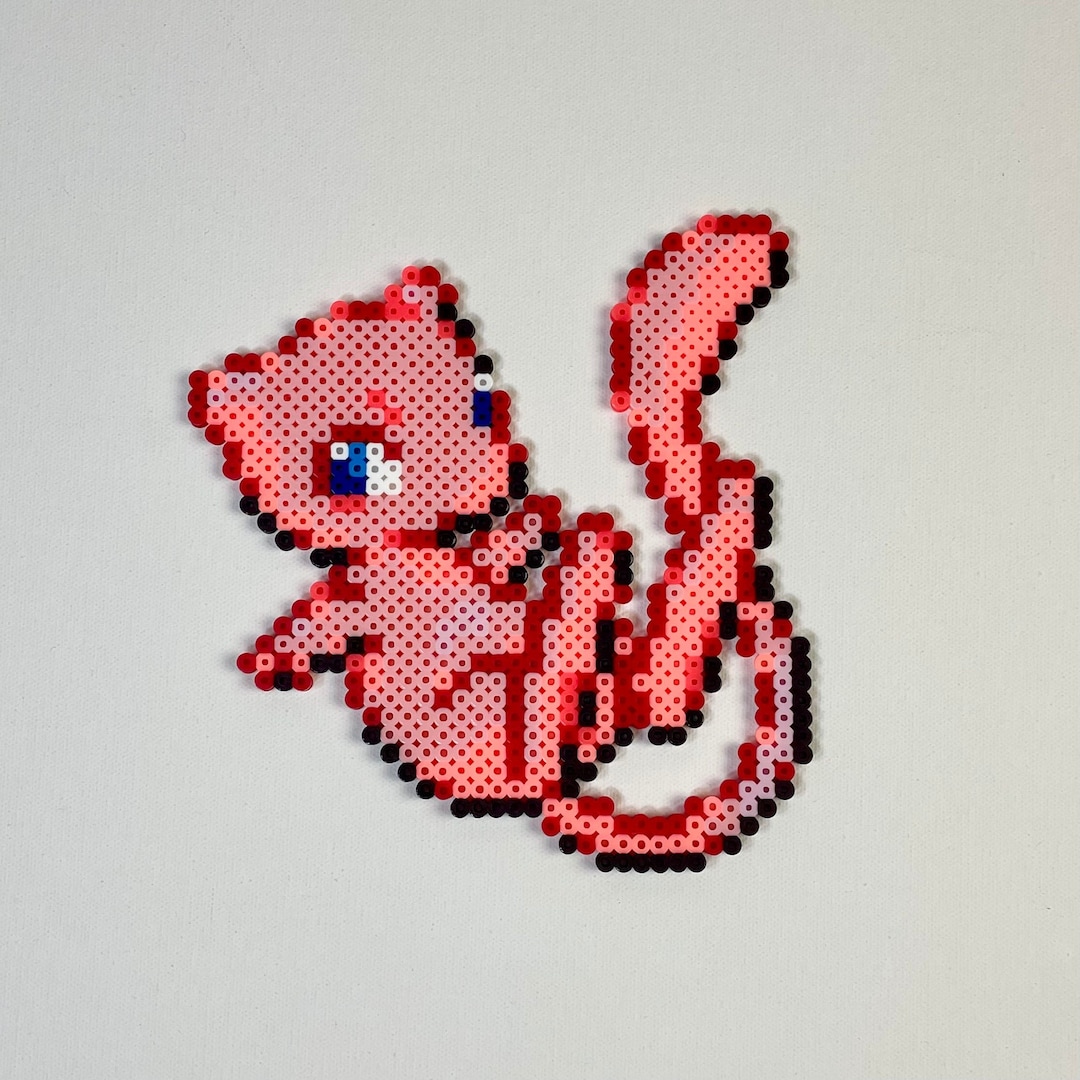 Pokémon Mew Perler Bead Art - Etsy