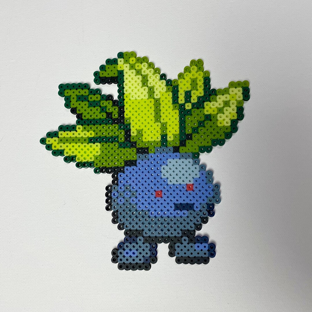 Pokémon Oddish Perler Bead Art - Etsy