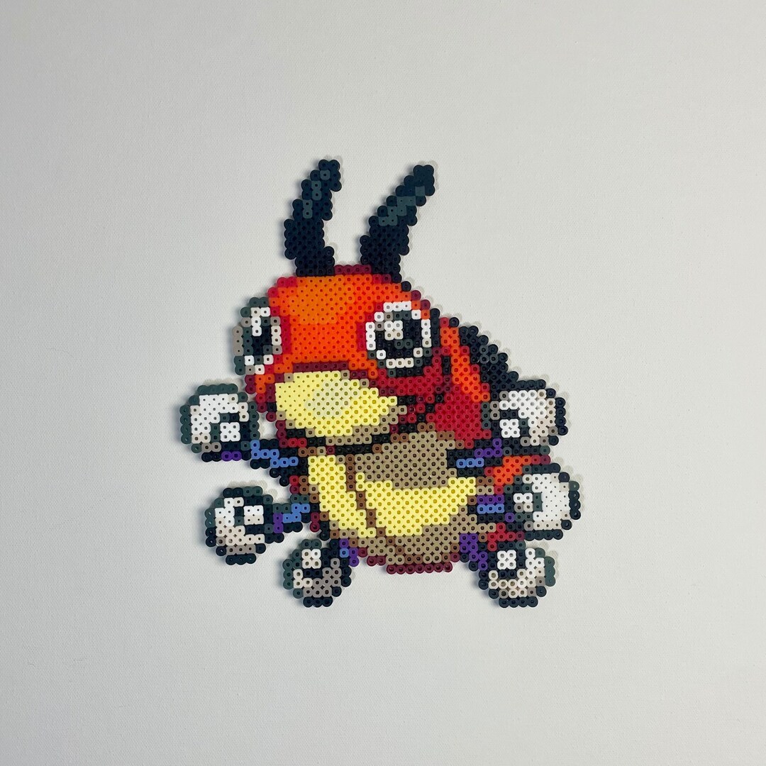Pokémon Ledyba Perler Bead Art - Etsy
