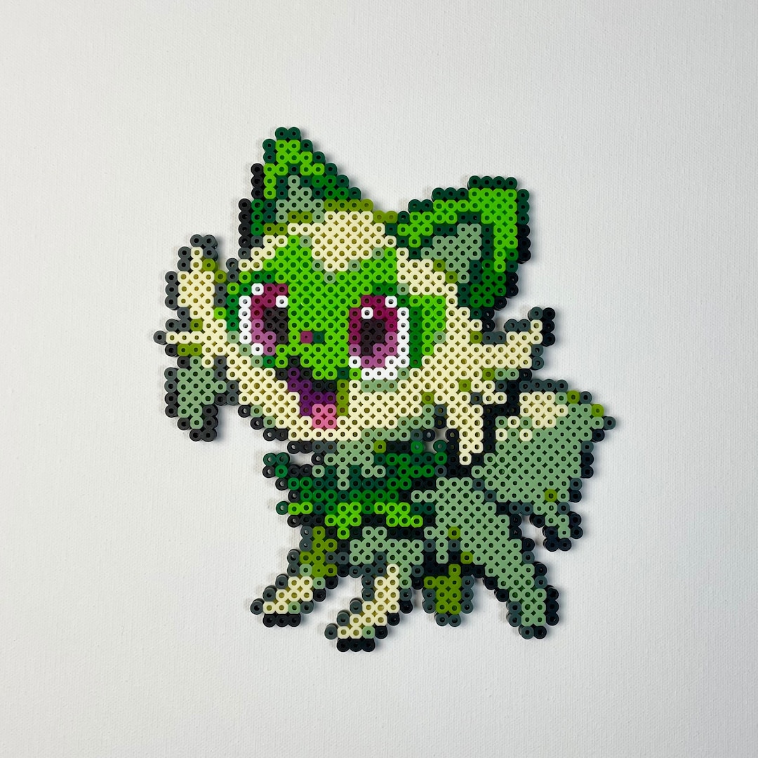 Pokémon Sprigatito Perler Bead Art - Etsy