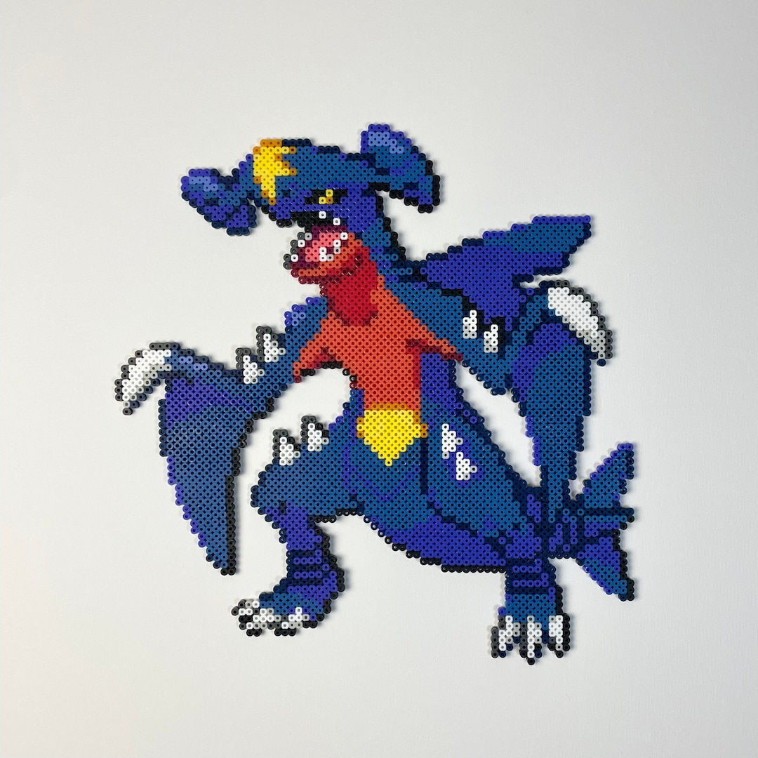Pokémon Garchomp Perler Bead Art - Etsy