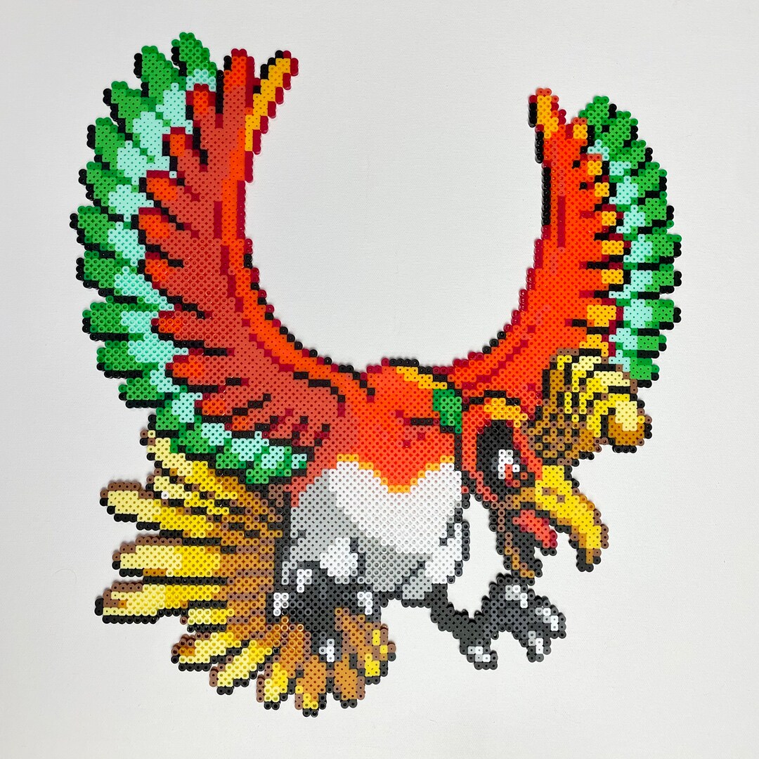 Pokémon Ho-oh Perler Bead Art - Etsy