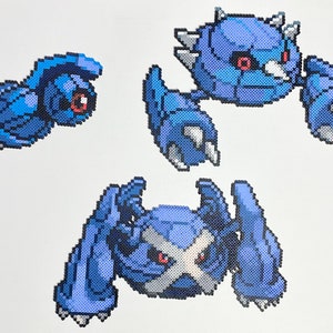 Pokémon Beldum Perler Bead Art - Etsy