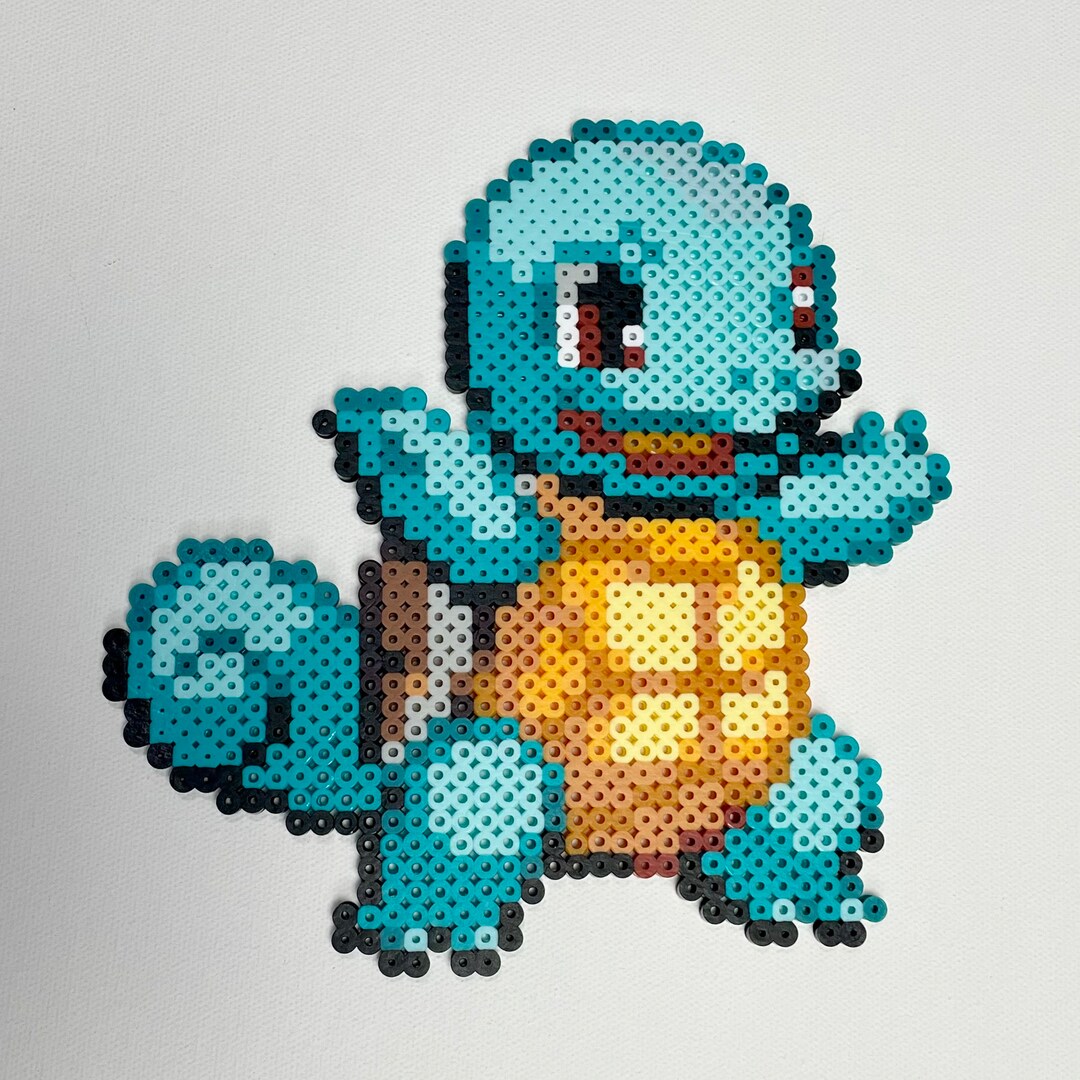 Pokémon Squirtle Perler Bead Art - Etsy