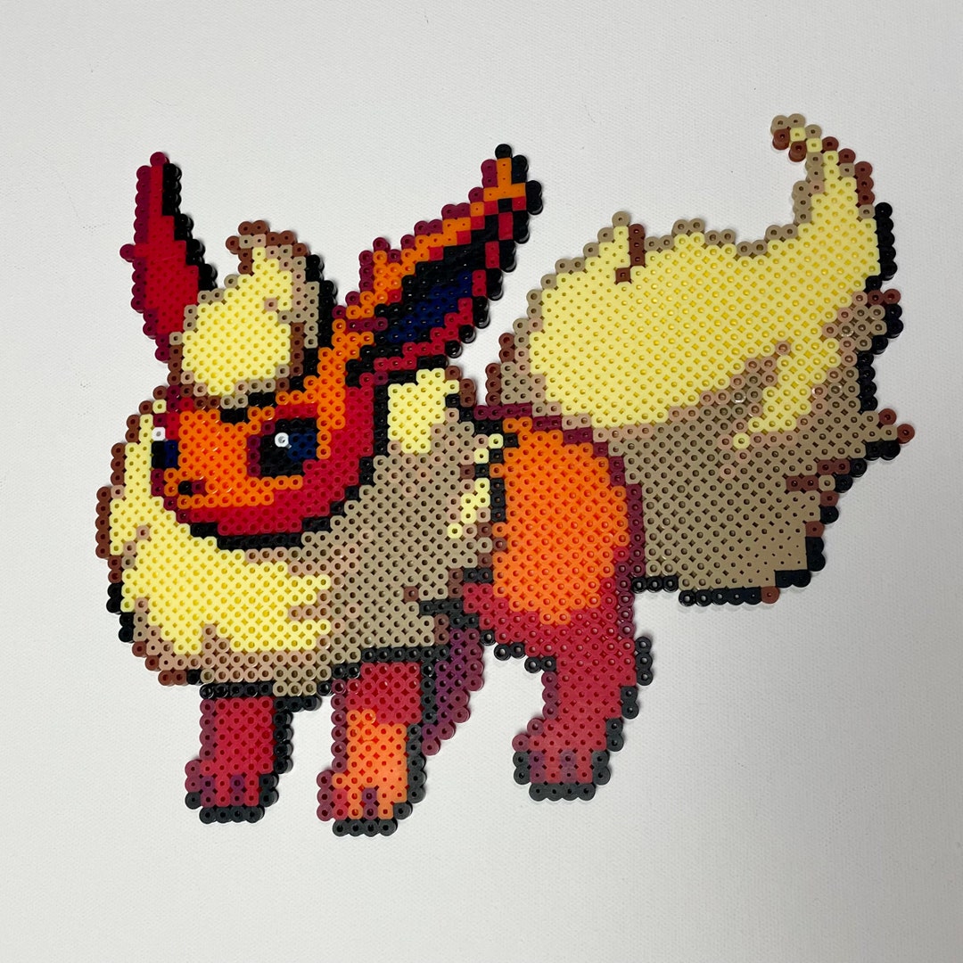Pokémon Flareon Perler Bead Art - Etsy