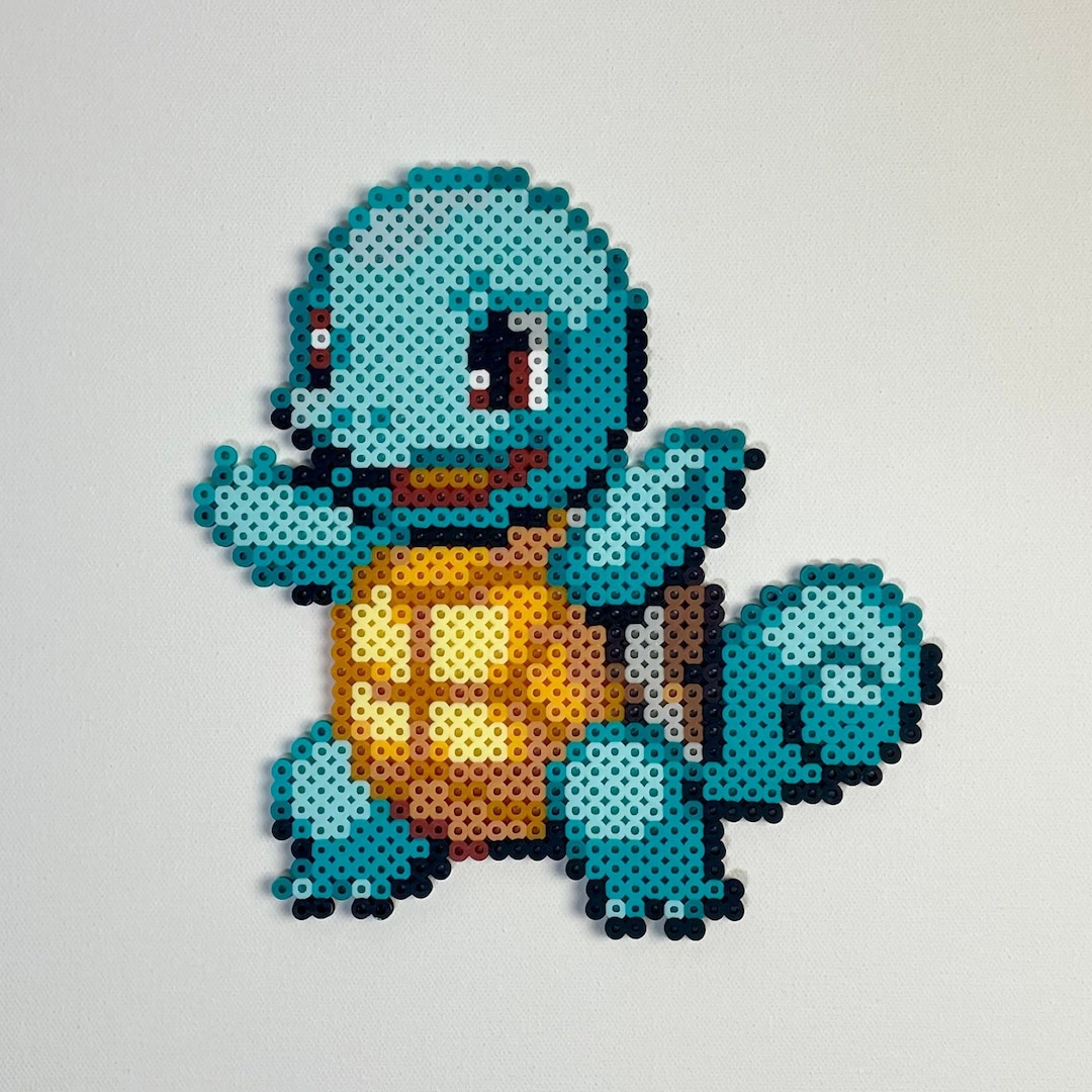 Pokémon Squirtle Perler Bead Art - Etsy