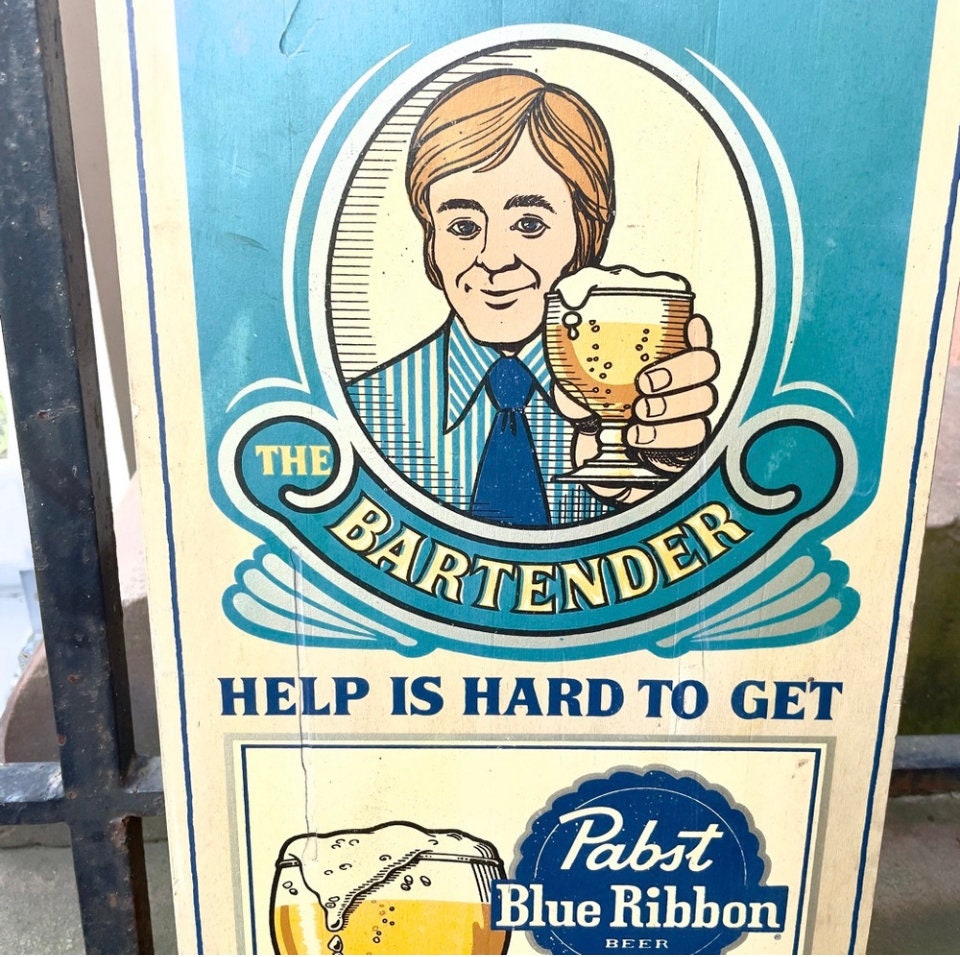 Vintage PBR Bar Signage - Etsy
