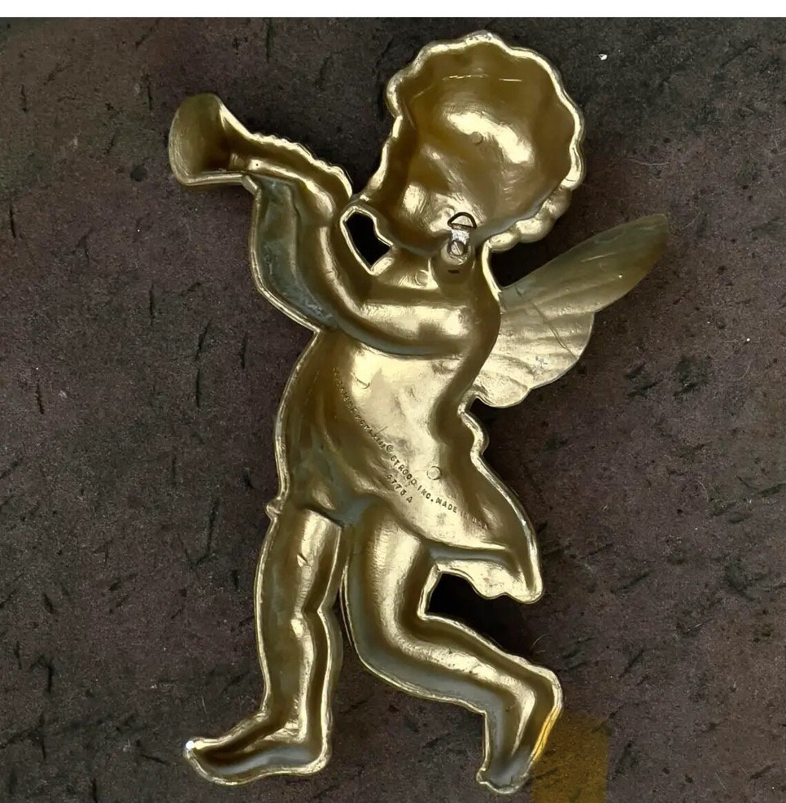 Vintage Syroco Brand Cast Resin Angel/putti/cupid/fairy Sculptural Wall ...