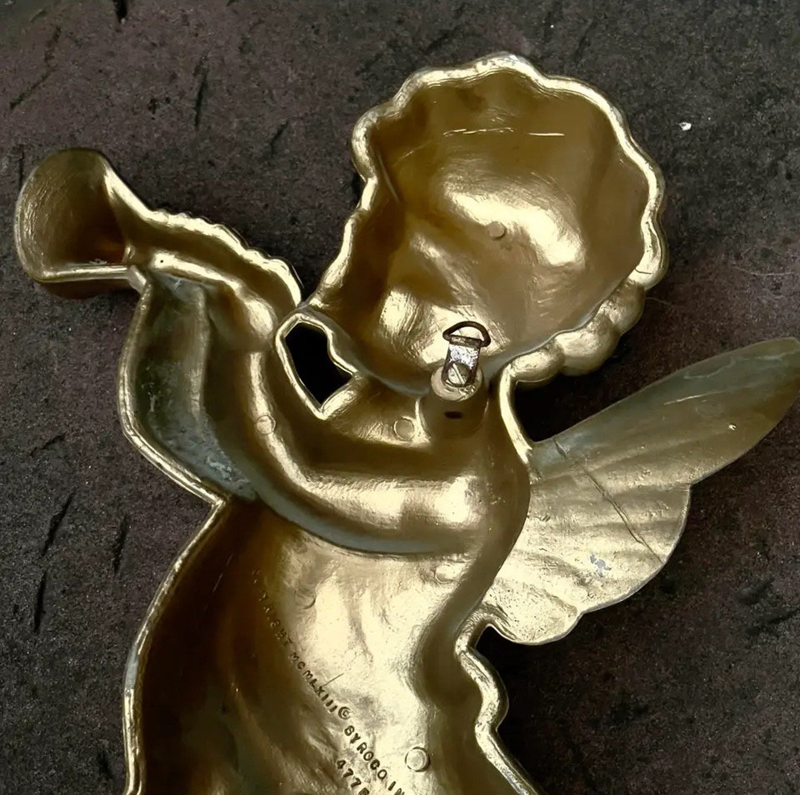 Vintage Syroco Brand Cast Resin Angel/putti/cupid/fairy Sculptural Wall ...
