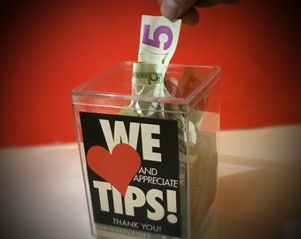 Plastic Tip Jar - Etsy