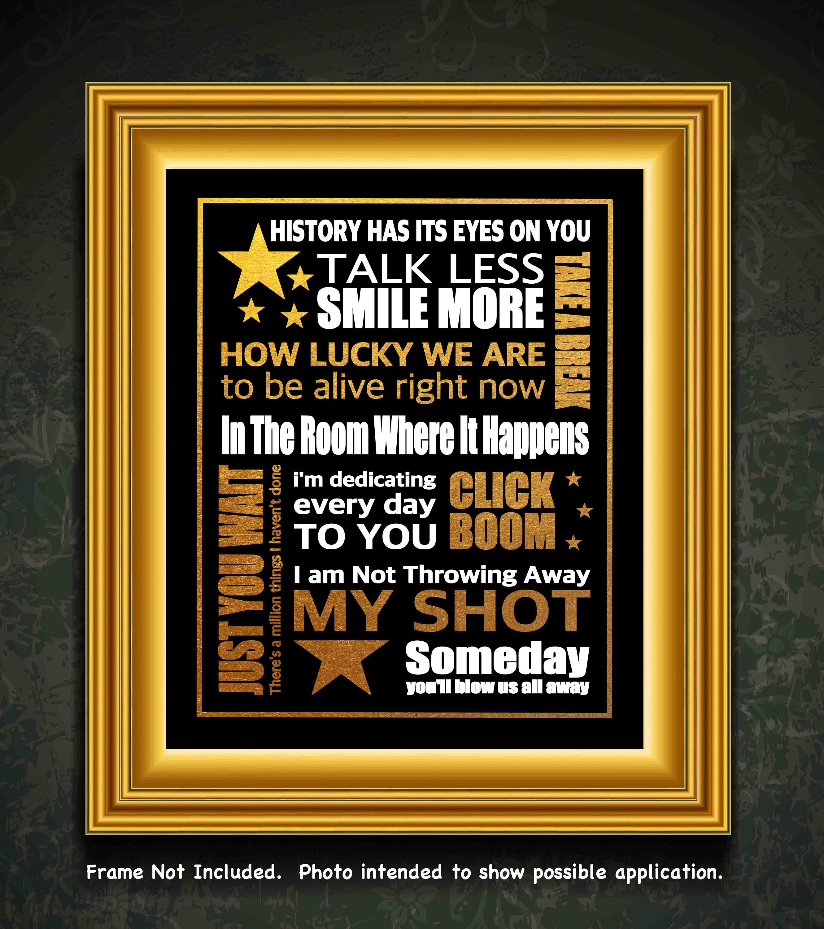 Inspired by the Music of Hamilton Printable Print 8x10 - Etsy
